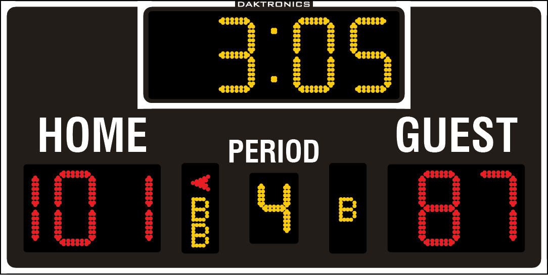 BB-2101 Basketball Scoreboard with All Sport 5000 Controller