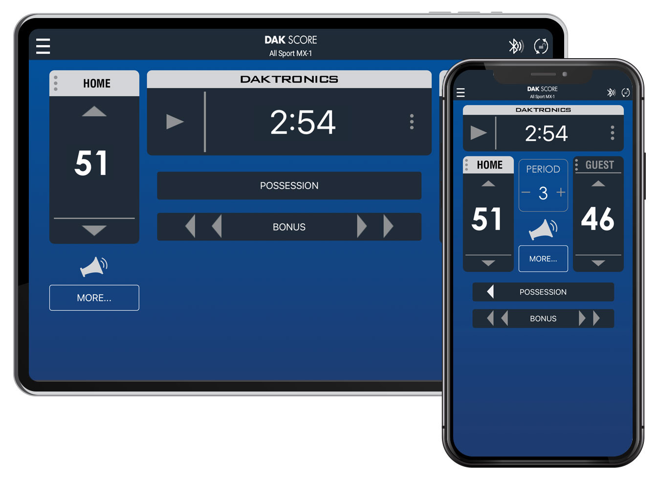 BB-2101 Basketball Scoreboard with DAK Score Interface Box Controller