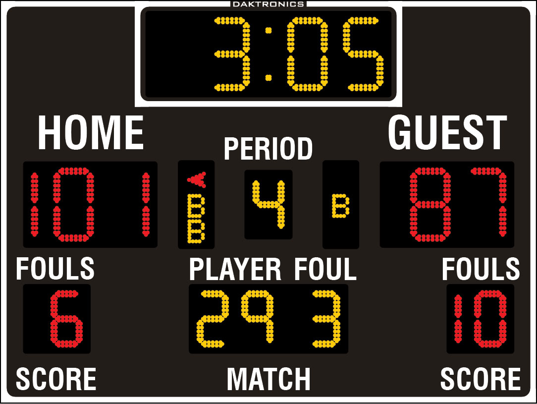 BB-2103 Basketball Scoreboard