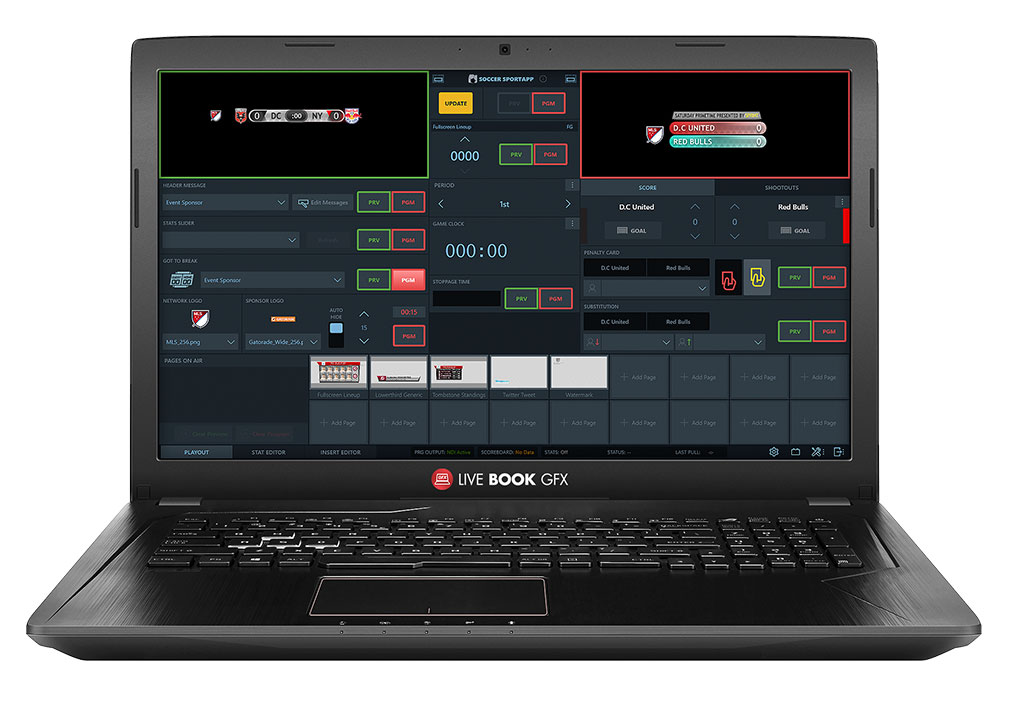 Live Book GFX NDI 2 Channel with Hard-Sided Shipping Case